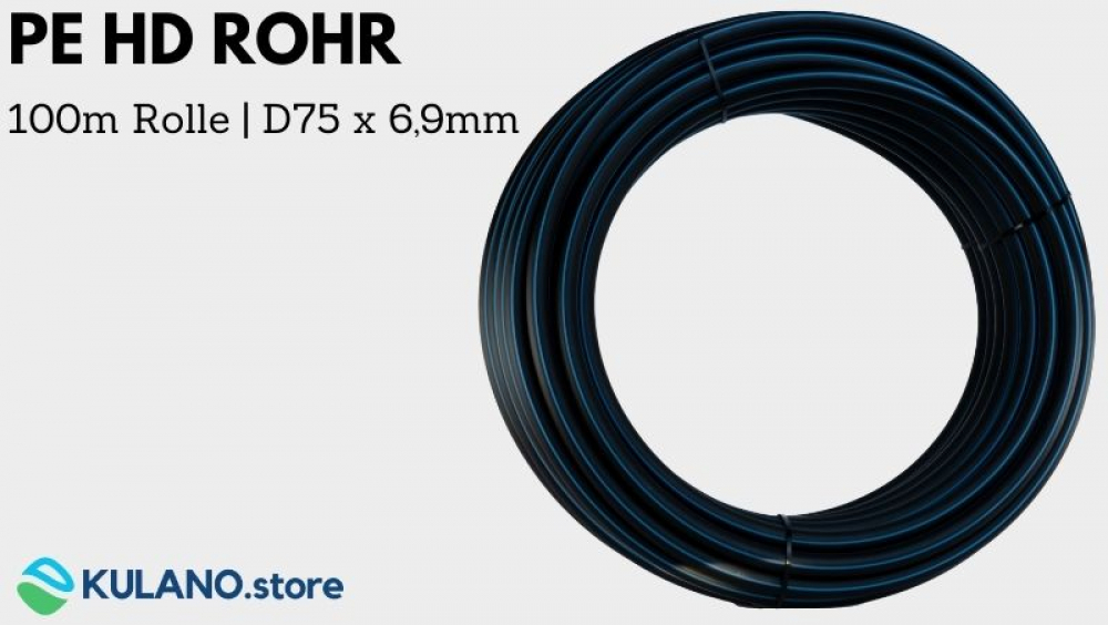 KULANO.store - PE HD Rohr | 100 Meter | DIN 8074/75 (hart) | DVGW - D ...